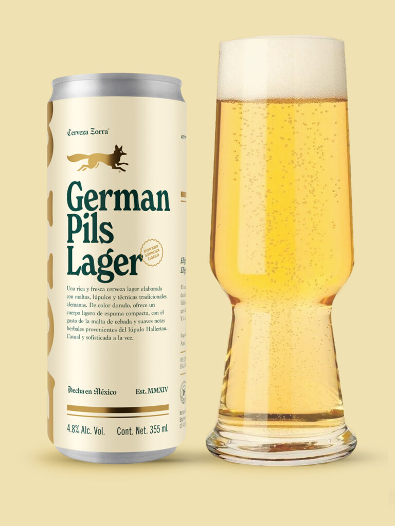 12 pack German Pils Lager – Cerveza Zorra